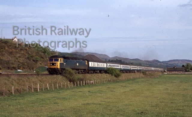35MM SLIDE BR British Railways Diesel Loco 47472 Class 47 at Ballinluig ...