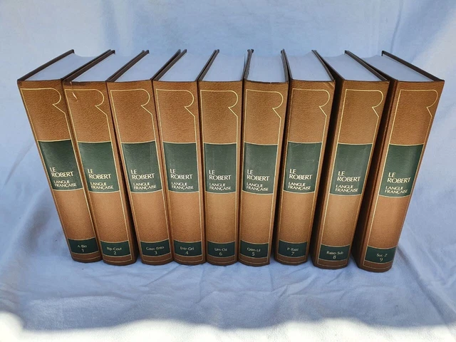 LOT DE 9 livres LE GRAND ROBERT DE LA LANGUE FRANÇAISE ALAIN REY ...