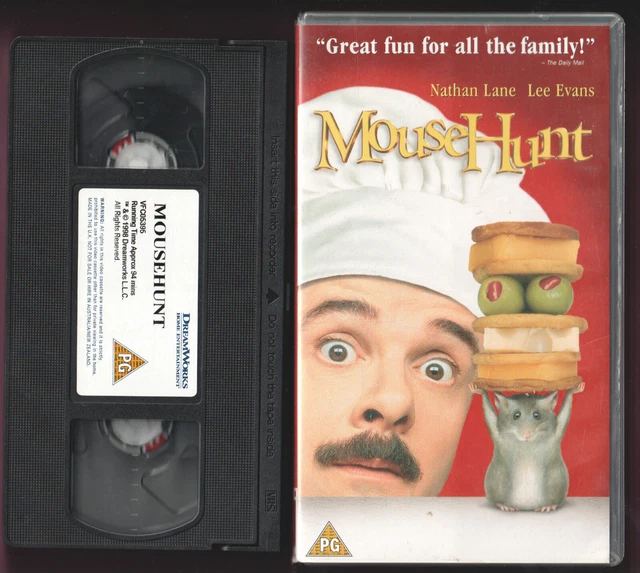 MOUSE HUNT VHS Tape 1998 Nathan Lane Lee Evans VHR 9002 - Tested Free P ...
