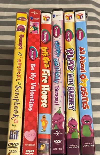 BARNEY DVD LOT - 6 dvds birthday celebration, its game time, $35.40 ...