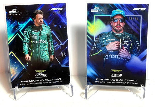 TOPPS F1 FORMULA 1 Lights Out 2025 # Fernando Alonso # Blue Parallel ...