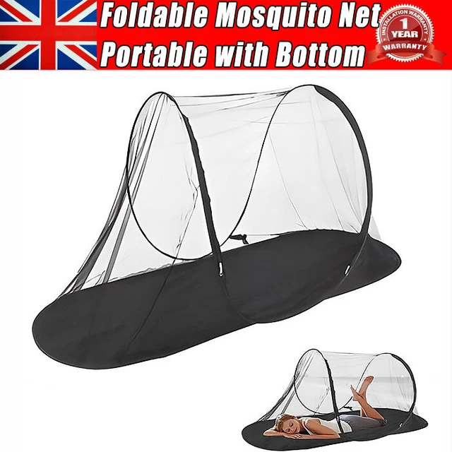 TRAVEL MOSQUITO NET Pop-Up Bed Tent Double Zipper Baby & Adult Camping ...