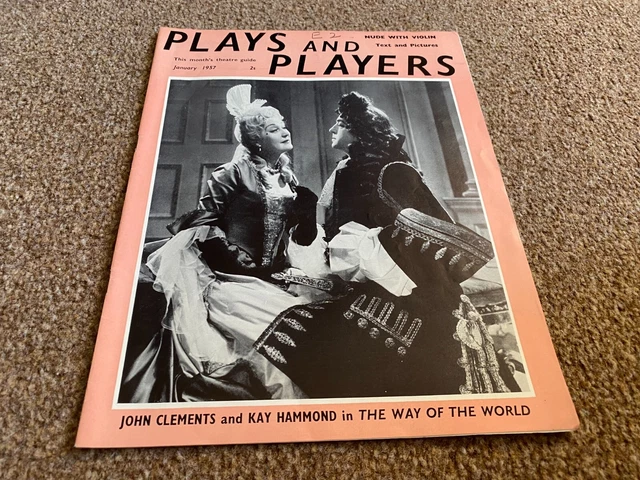 PLAYS AND PLAYERS Magazine 1957 Jan John Clemments. Kay Hammond. Frith ...