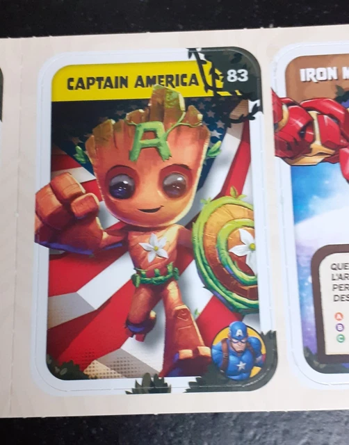 CARTE CAPTAIN AMERICA 83 | album Explore l'Univers Groot | Marvel ...