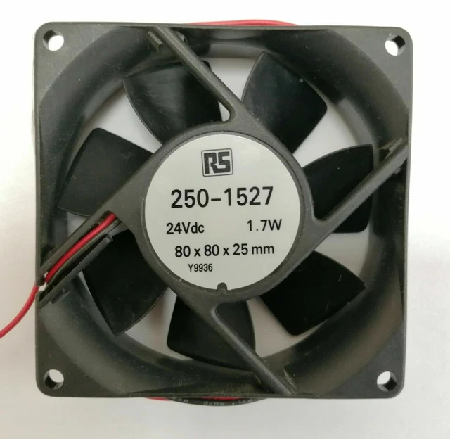 SUNON SLIMLINE AXIAL fan,49.9cu.m/h 24Vdc, KDE2408PTS3-6A, RS part no ...