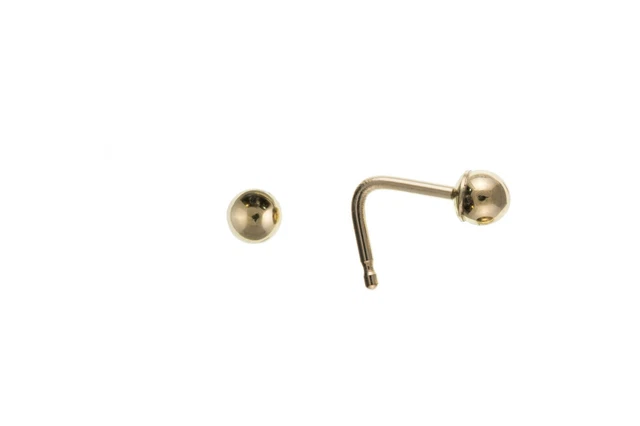 BRAND NEW 9CT Gold 2.5Mm Ball Nose Stud - Boxed $17.82 - PicClick AU