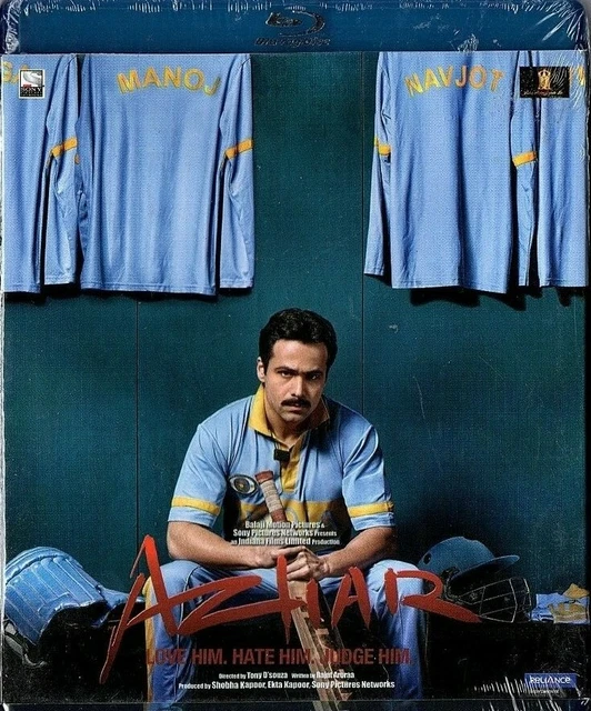 AZHAR - BOLLYWOOD Blu-Ray - Emraan Hashmi, Nargis Fakhri, Lara Dutta ...