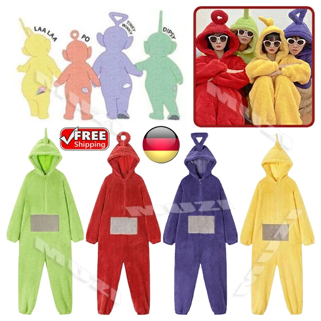 COSTUME TELETUBBIES ADULTO Disi Onesis Lala Tuta Cosplay Pigiama ...