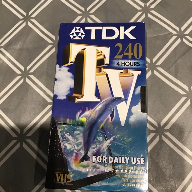 TDK 240 4 Hour Blank VHS Cassette Tape New Sealed £2.79 - PicClick UK