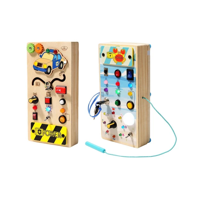 PANNEAU DE COMMANDE en bois Montessori, panneau de commande en bois ...