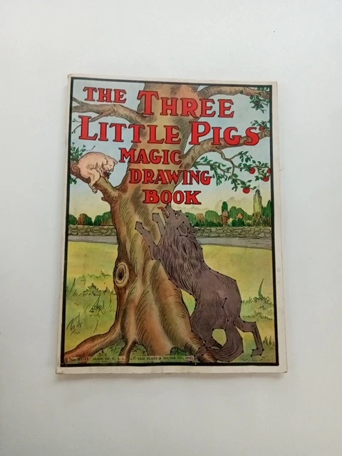 VINTAGE THE THREE Little Pigs Magic Drawing Book $6.00 - PicClick