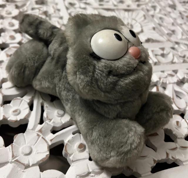 VINTAGE DAKIN 1983 Garfield Nermal Plush Stuffed Animal Gray Cat NEW ...