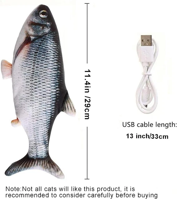 UPGRADED CAT TOYS Flopping Fish, Flopping Fish Dog Exercise Toy ...