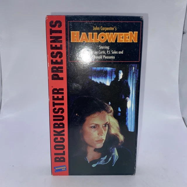 HALLOWEEN VHS 1978 Horror Film Movies Blockbuster Video Presents ...