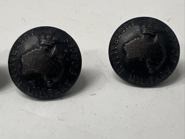 VINTAGE UNIFORM BUTTONS Rainsford Ww1 Ww2 Australian Military Forces ...