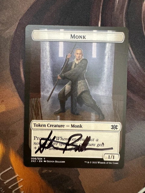 SIGNED ARTIST PROOF Monk Token MTG Magic Gathering $9.99 - PicClick