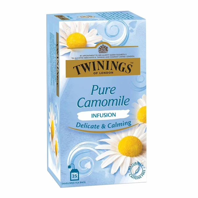 TWININGS PURE CAMOMILE Tea, 25 Teabags, Herbal Infusion Tea £23.04 ...