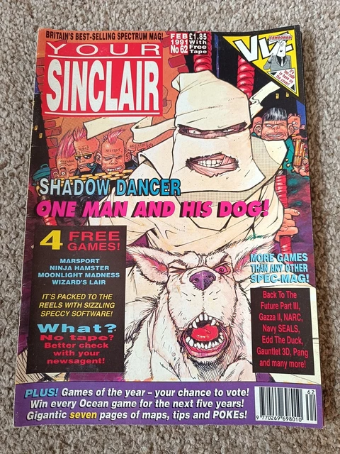 ** YOUR SINCLAIR Magazine Feb 1991 Issue 62 - ZX Spectrum - Shadow ...