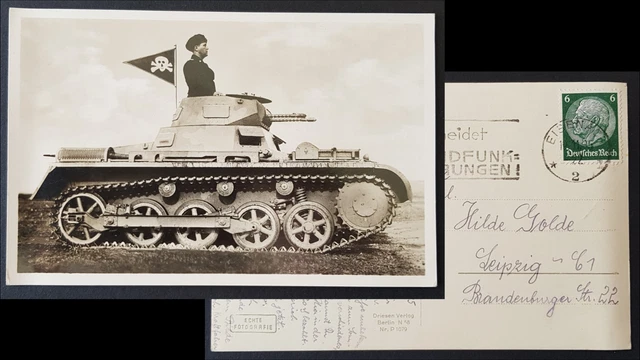 GERMAN THIRD REICH WW2 Postcard 'Unsere Wehrmacht' Panzer Regiment 2 £ ...