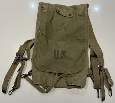 ORIGINAL WWII U.S. Army M1928 Haversack Combat Field Pack Dated 1942 ...