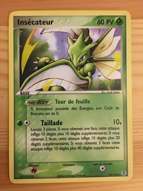 CARTE POKÉMON RARE Insécateur 29/112 EX Rouge Feu Vert Feuille Bloc EX FR NEUF EUR 14,85 ...