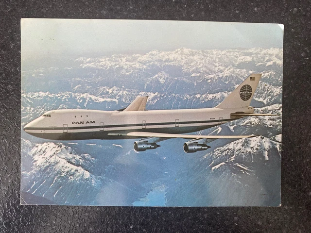 1972 PAN Am Boeing 747 In Flight Postcard posted 1972 £1.50 - PicClick UK