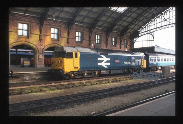 ORIGINAL 35MM SLIDE - Class 50 - 50036 'Victorious' at Bristol Temple ...