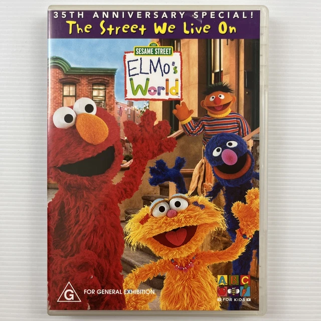 SESAME STREET ELMO'S World The Street We Live On! 35th Anniversary DVD ...