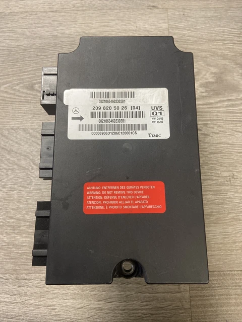MERCEDES CLK W209 Convertible Roof Control Module Unit 2098205026 Ecu ...