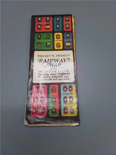 THE REV.W.AWDRY RAILWAY map fictional Island of Sodor £25.00 - PicClick UK