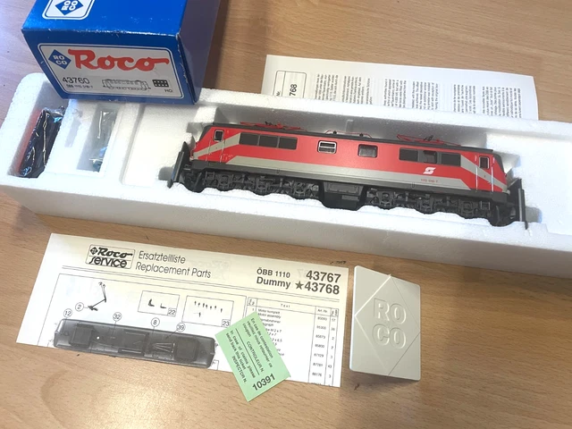 ROCO HO GLEICHSTROM E-Lok 1110 018-7 ÖBB nr. 43760 OVP unbespieltes ...