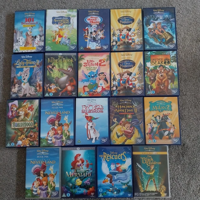 19X WALT DISNEY Collection Children’s Kids Family Films DVD movies ...