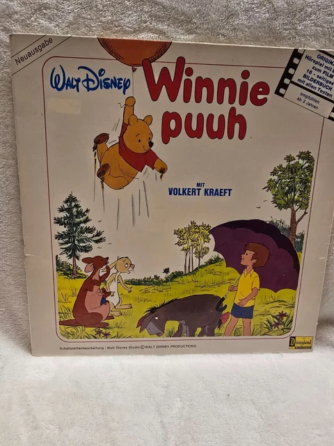 WINNIE PUUH, SCHALLPLATTEN-BILDER-BUCH Walt Disney, 1980, Vintage EUR ...