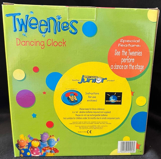 BBC OFFICIAL MERCHANDISE Tweenies, Dancing Clock - rare £10.00 ...
