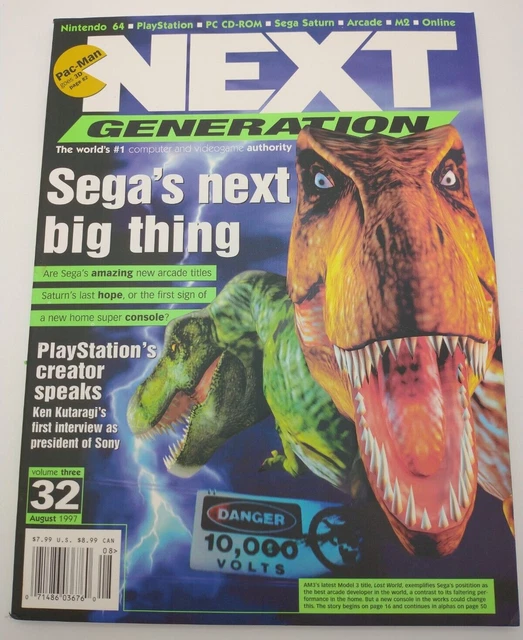 NEXT GENERATION MAGAZINE Issue 32 August 1997 Sega Jurassic Park Lost ...
