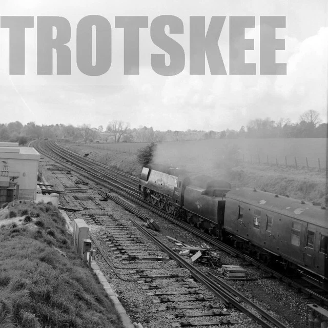 NEGATIVE BR BRITISH Railways Steam Loco 34023 Class WCBB Shawford ...