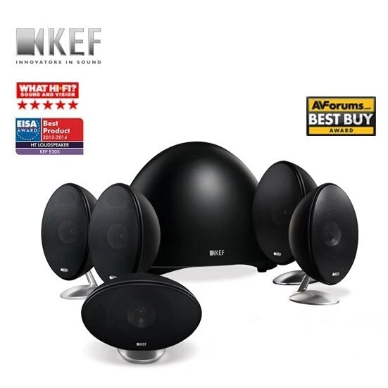 KEF E305 - 5.1 Channel Home Theatre System (Speaker Package) Black EUR 499,00 - PicClick DE