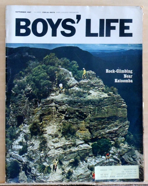 BOYS' LIFE MAGAZINE - September 1967 - Boy Scout Climbing cover, Paul ...