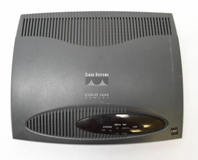 CISCO 1601-R ETHERNET/SERIAL Modular Router . 90 Day warranty Real time ...