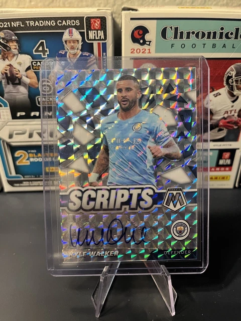 21-22 PANINI MOSAIC Premier League KYLE WALKER AUTO script mosaico uomo ...