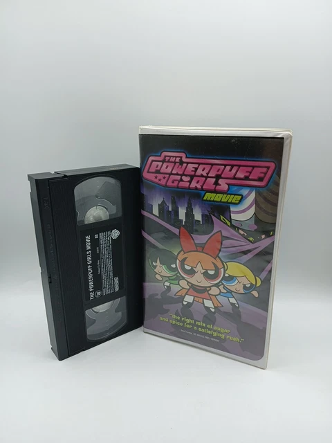 THE POWERPUFF GIRLS Movie (VHS, 2002, Clam Shell Packaging Bonus ...
