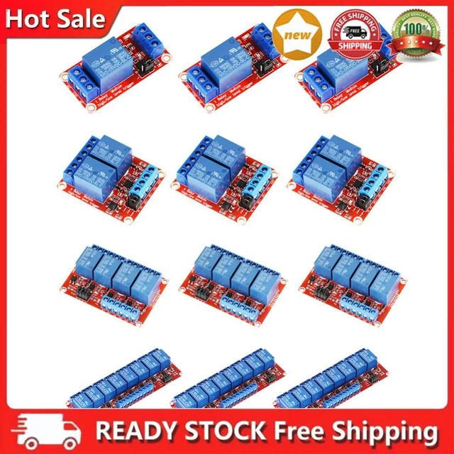 1/2/4/8 CHANNEL RELAY Module Board with Optocoupler 5V 12V 24V ...
