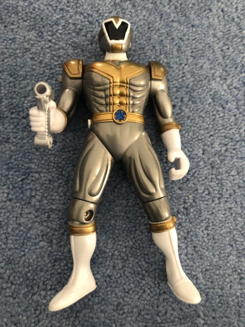 POWER RANGERS BANDAI 1999 Lightspeed Rescue Silver Ranger Ryan Mitchell ...