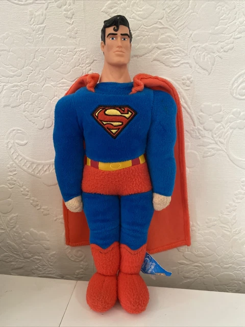 CITY CHIX DC Comics Superman 15” Soft Plush Toy Vinyl Plastic Head RARE ...