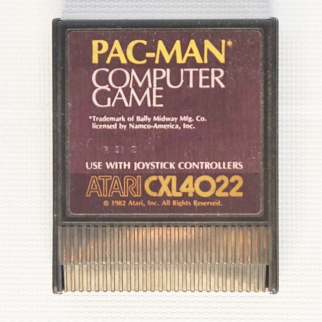 ATARI CXL4022 PAC-MAN Video Game Cartridge for Atari 400/800/XL/XE ...