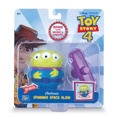 DISNEY PIXAR ELECTRONIC SPINNING SPACE ALIEN Toy Story 4 MUSIC & LIGHTS ...