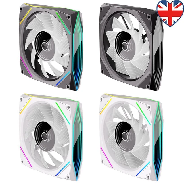 120MM ARGB CPU Fan 4pin PWM Silent Computer Fan Computer Chassis Fan ...