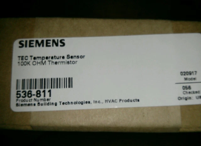 SIEMENS TEC TEMPERATURE Sensor 536-811 Nib £18.64 - PicClick UK