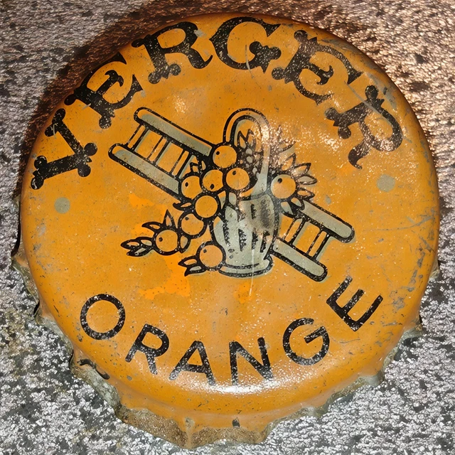 ANCIENNE CAPSULE JUS de fruits VERGER ORANGE fab. APx kronkorken EUR 10 ...