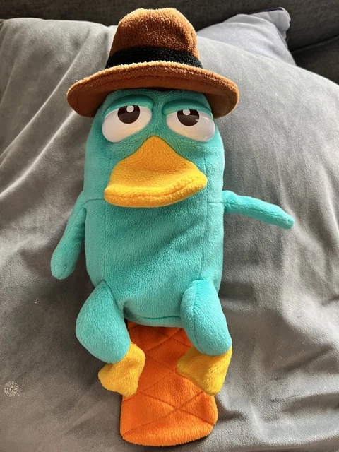 DISNEY XD PHINEAS And Ferb Plush Perry The Platypus Reversible Soft Toy ...